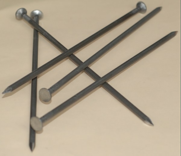 Bright Checkered Countersunk Head Smooth Nail